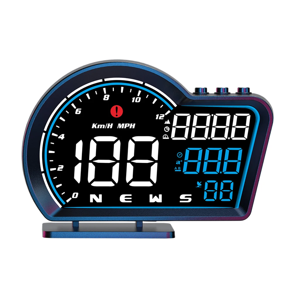 Digital-Speed-Mileage-Meter-with-Clock-Auto-Smart-Speedometer-LED ...