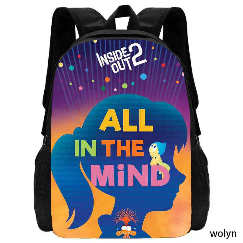 Nueva mochila de dibujos animados de Disney Inside Out 2, bolso de ...
