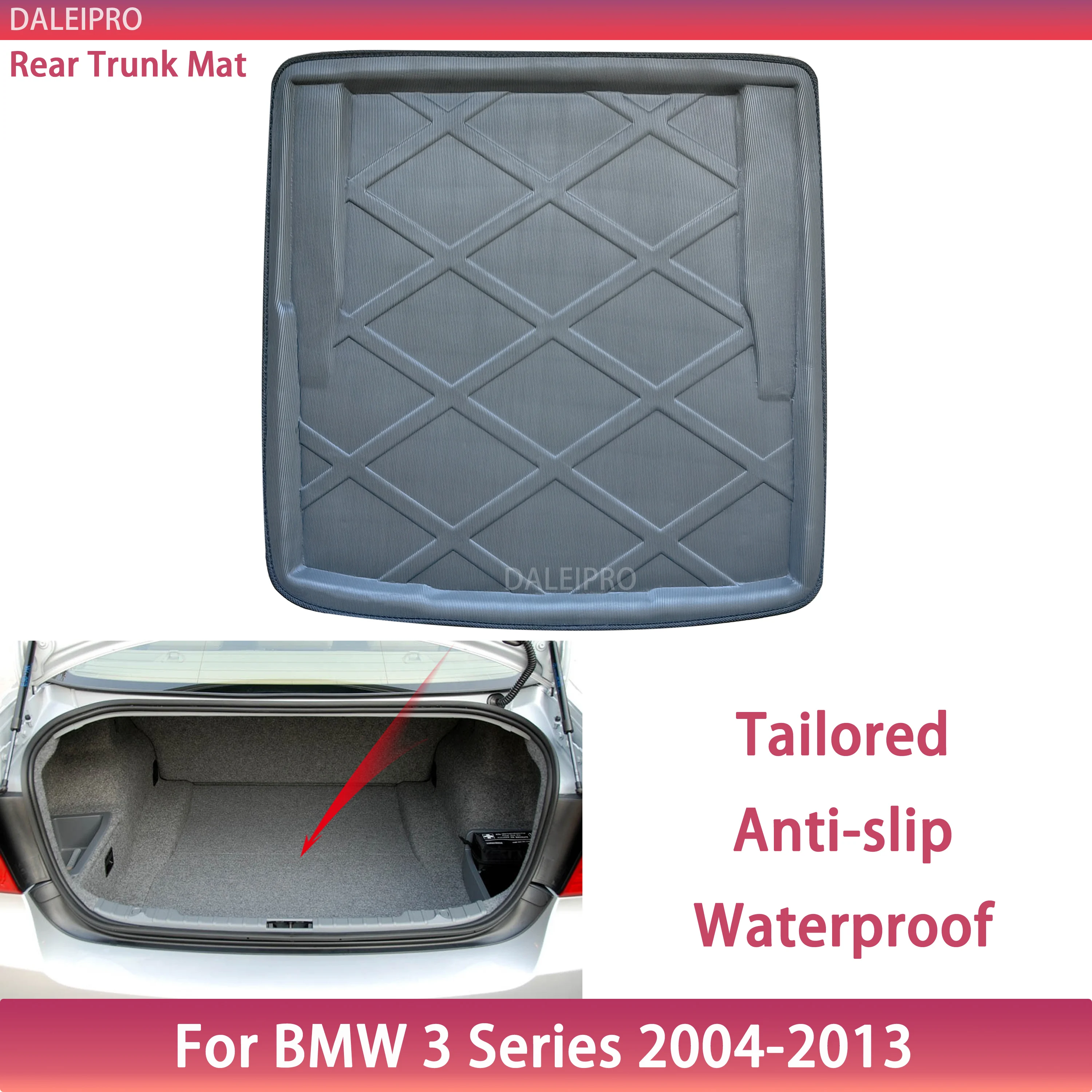 Car Rear Trunk Mat For BMW 3 Series E90 E92 Saloon Sedan Coupe 2004 ...