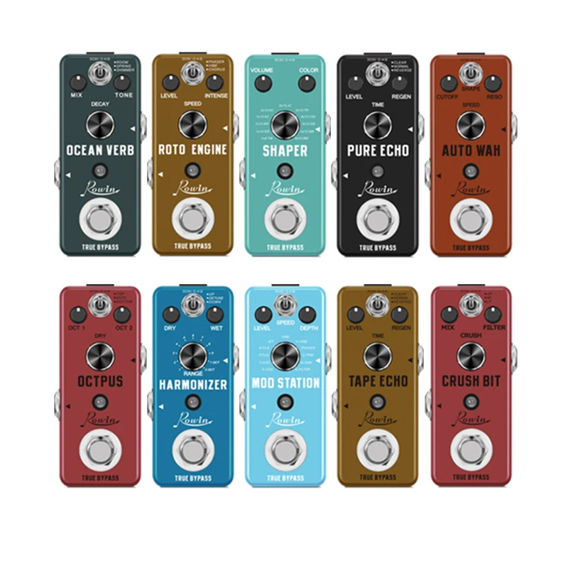 Rowin-Digital-Guitar-Pedal-Reverb-harmonix-Pure-Echo-Auto-Wah-Waaah-Octpus-Harmonizer-Mod ...