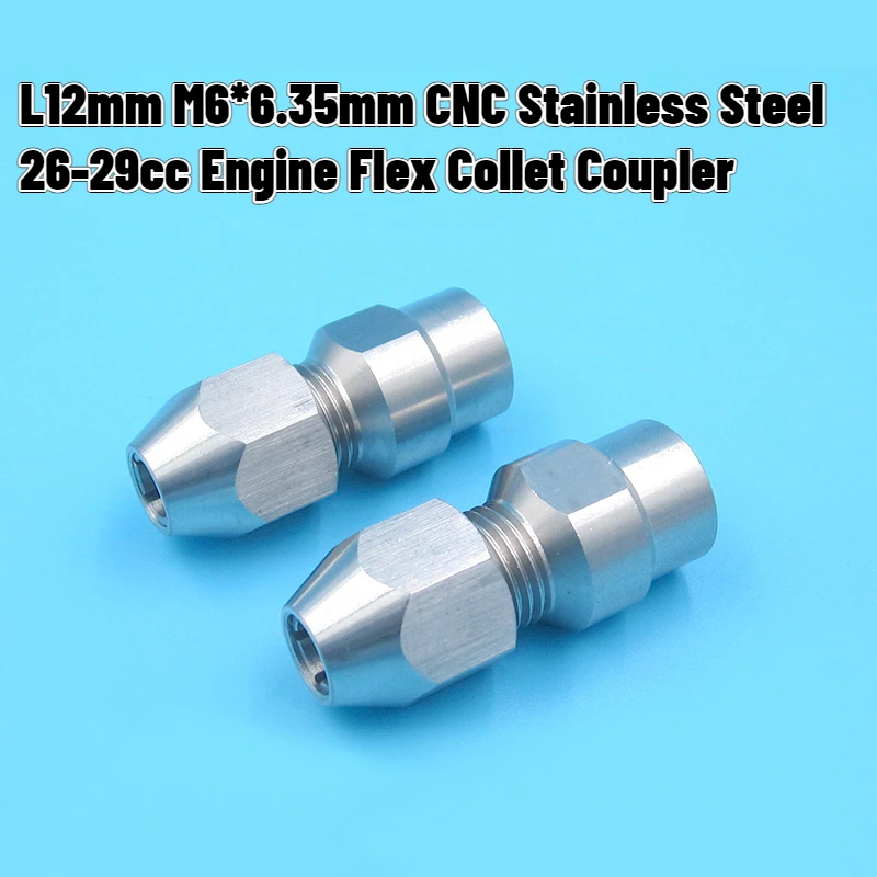 12mm-M6-6-35-mm-1-4-CNC-Stainless-Steel-Flex-Collet-Coupler-Flexible ...
