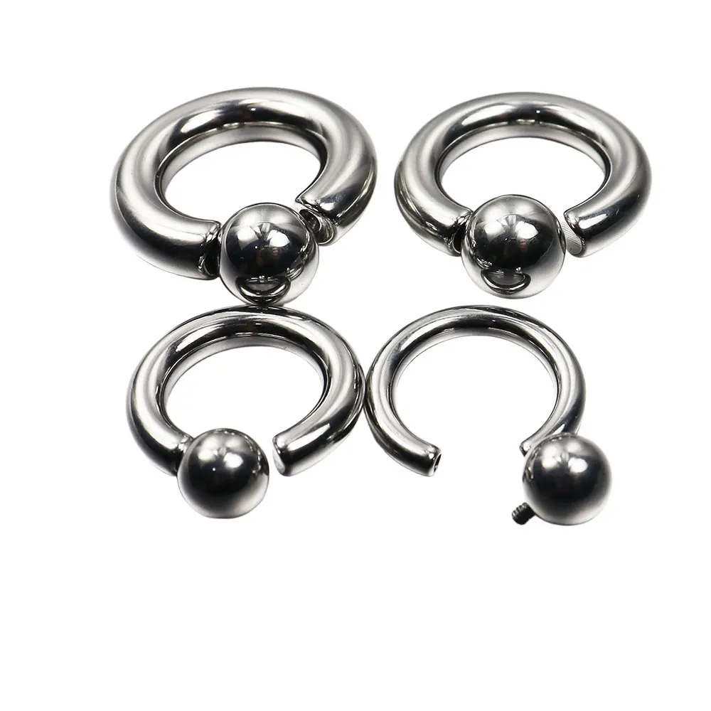 SaYao 1Piece PA Rings Stainless Steel Captive Hoop Rings CBR Flesh ...