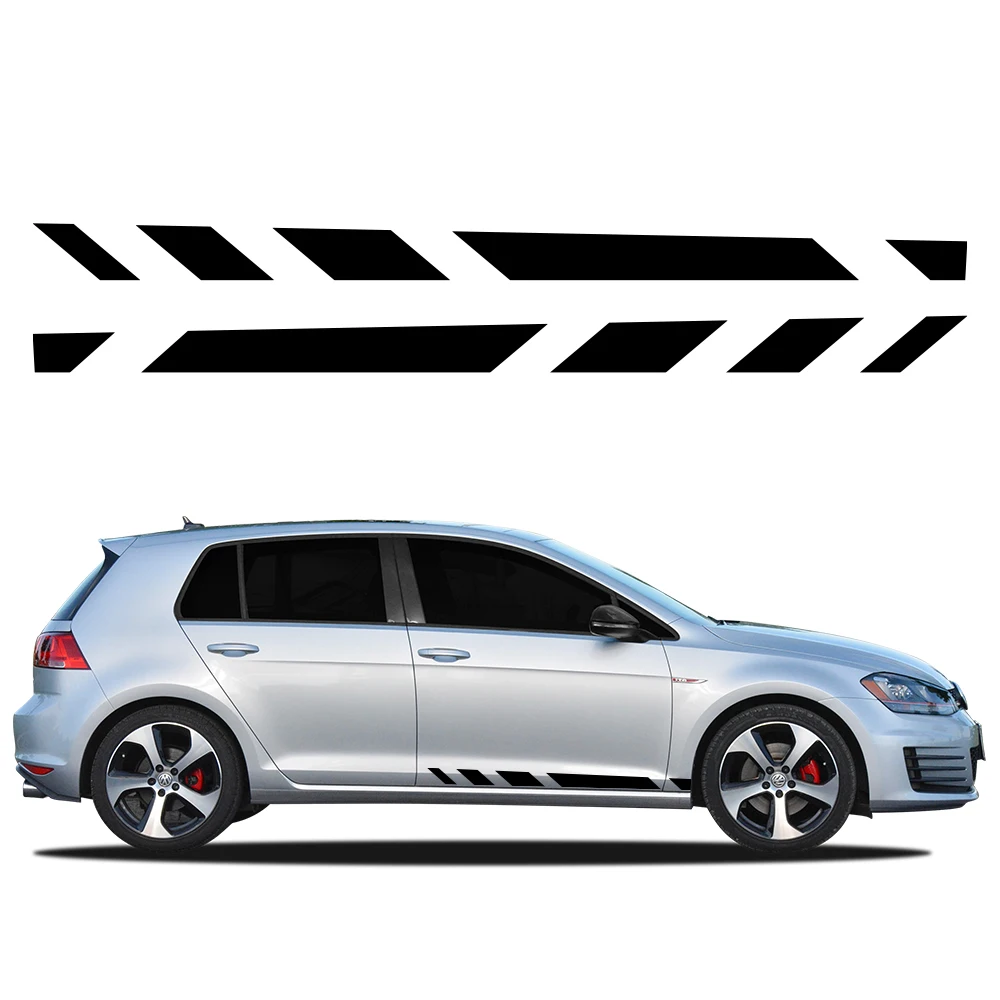 2PCS-Car-Door-Side-Stickers-Racing-Style-Vinyl-Decals-For-Volkswagen-VW ...