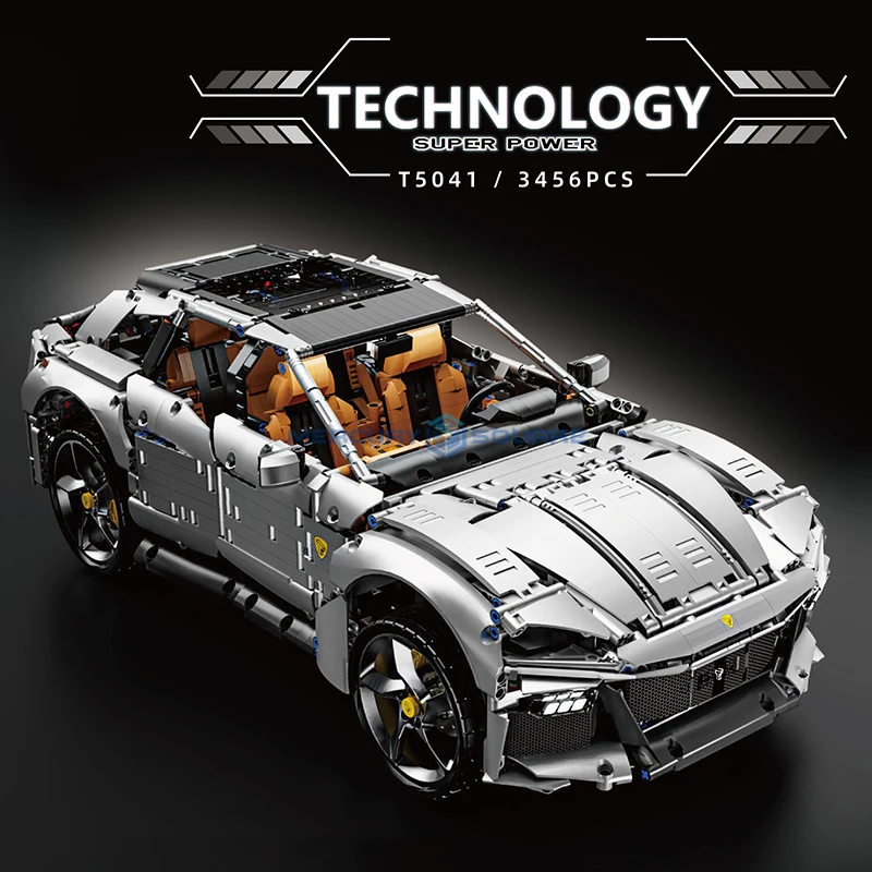 SUV-High-End-Car-Model-Building-Blocks-MOC-T5041-Limited-Edition-Silver ...
