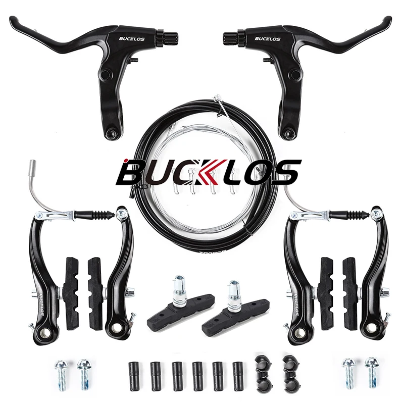 BUCKLOS-Bicycle-V-Brake-Set-Aluminum-Front-Rear-V-Brake-Calipers-Road ...