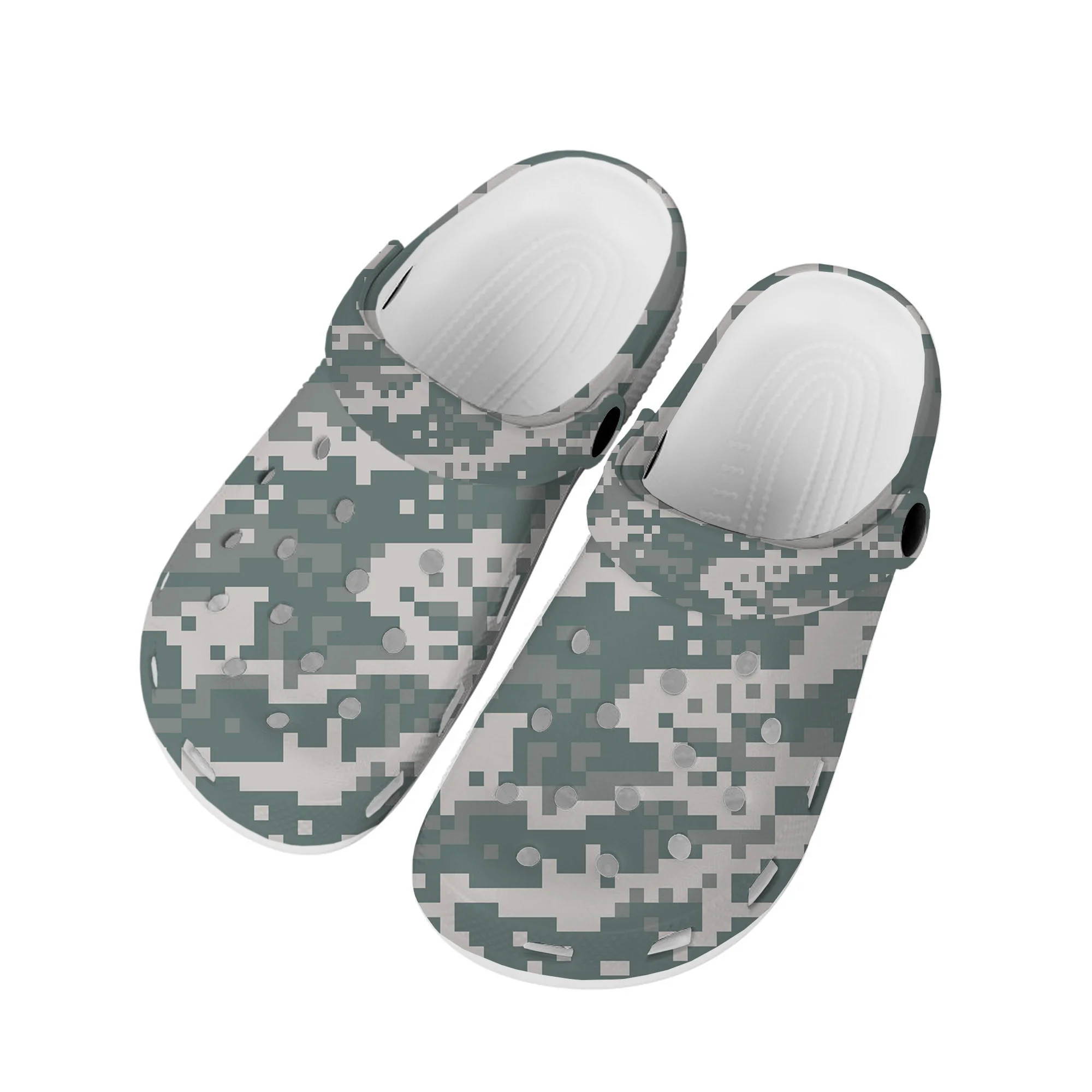 Navy-Camo-Home-Clogs-Custom-Water-Shoes-Mens-Womens-Teenager-Army ...