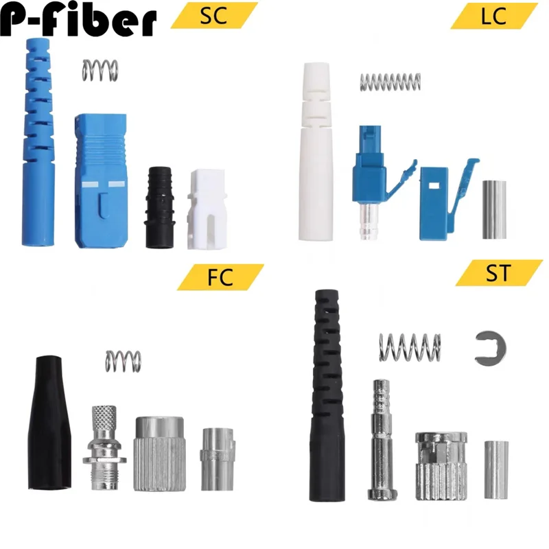 200pcs-SC-connector-kits-LC-FC-ST-3-0mm-126um-ceramic-ferrule ...