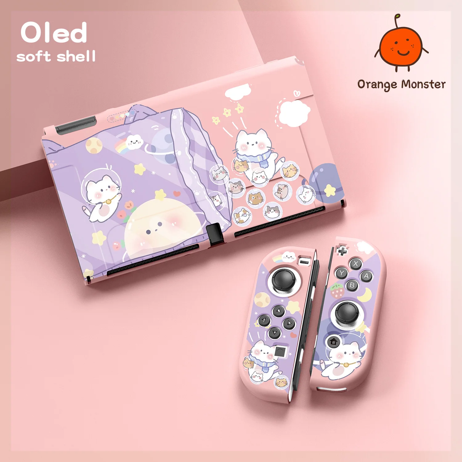 Cute-Cartoon-Cat-Soft-TPU-Protective-Case-For-Nintendo-Switch-Lite-Oled ...