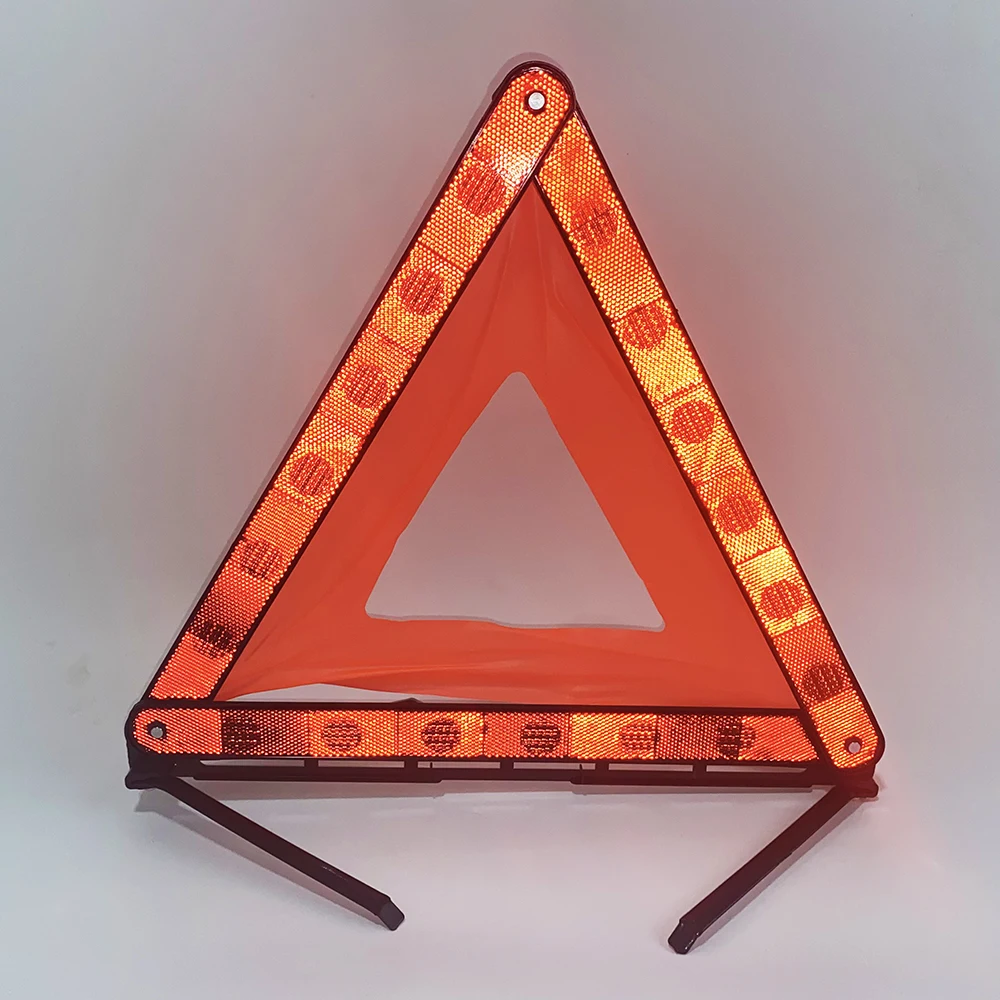 Car Temporary Parking Tag Reflective Triangle Indicator Red Stop Board ...