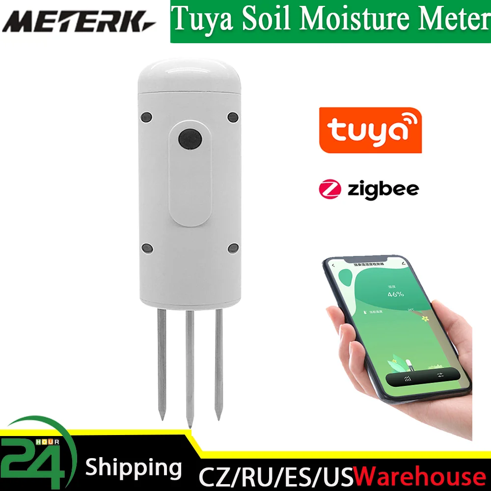T-uya Zigbee Wireless Soil Moisture Meter Intelligent Temperature ...
