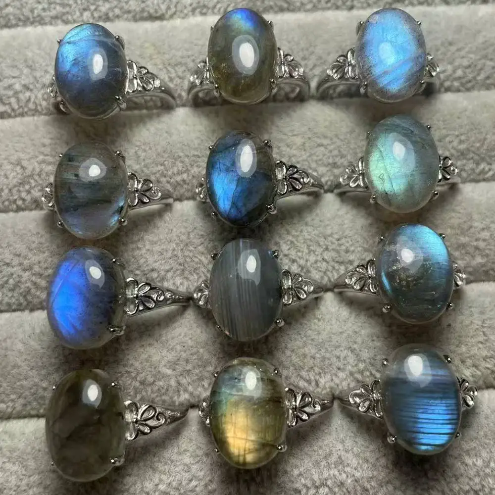 4rings-natural-labradorite-adjustable-ring-white-copper-ring-for-women ...