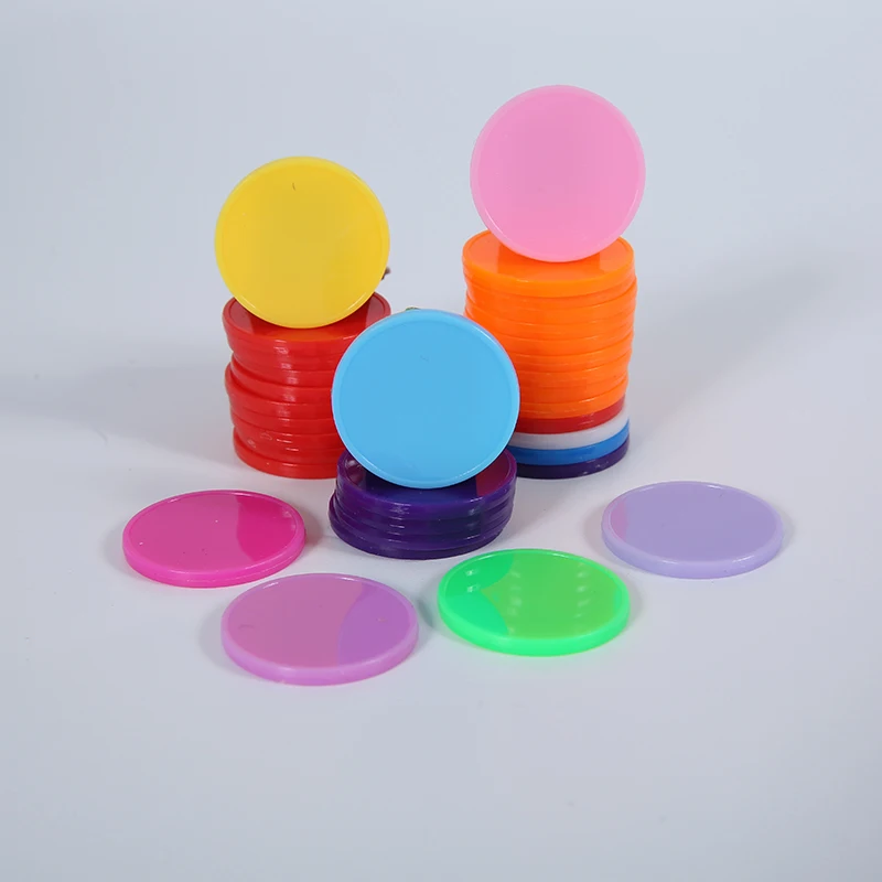 1000-Pieces-25mm-Jeton-plastic-token-Plastic-Tokens-Reward-Math ...