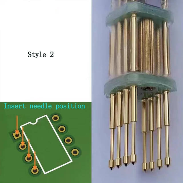 DIP8 Chip Burning Needle Spacing 2.54mm Firmware Burn Test Needle Row ...