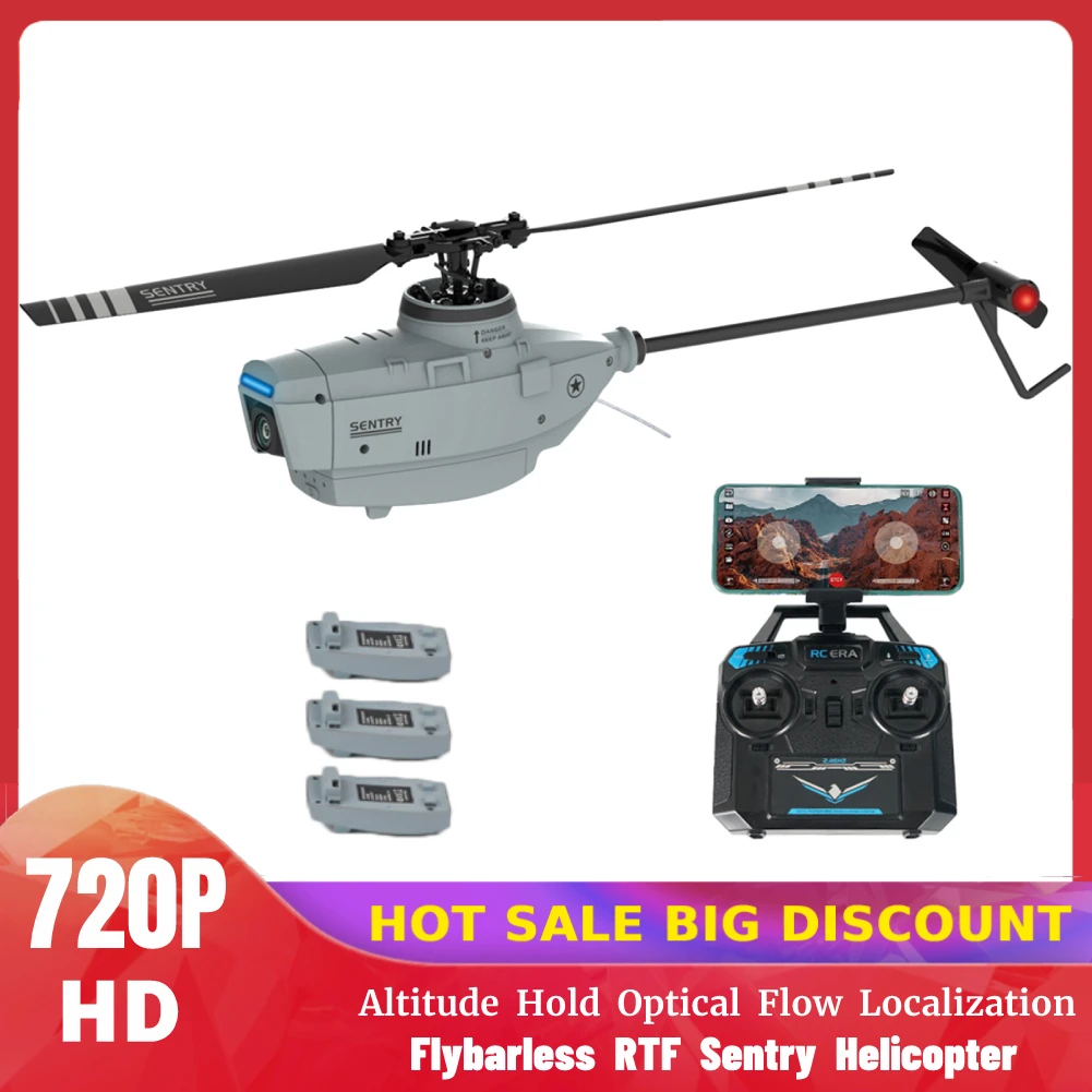 Rc Era C127 Rc Helicopter With Camera 720p Drone 6-axis Gyro 2.4g ...