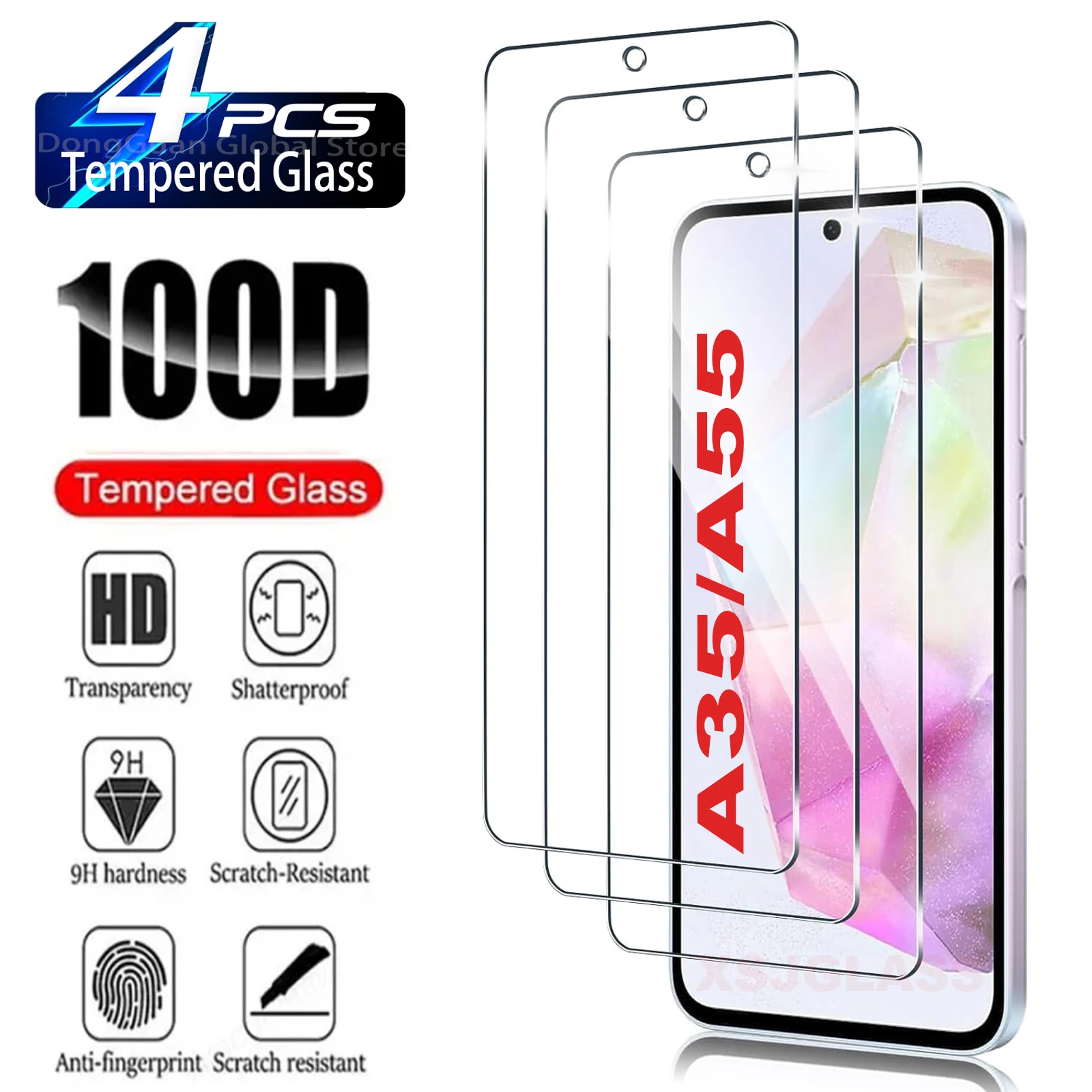 Vidrio-Protector-de-pantalla-9H-para-Samsung-Galaxy-A35-A55-5G-pel-cula ...