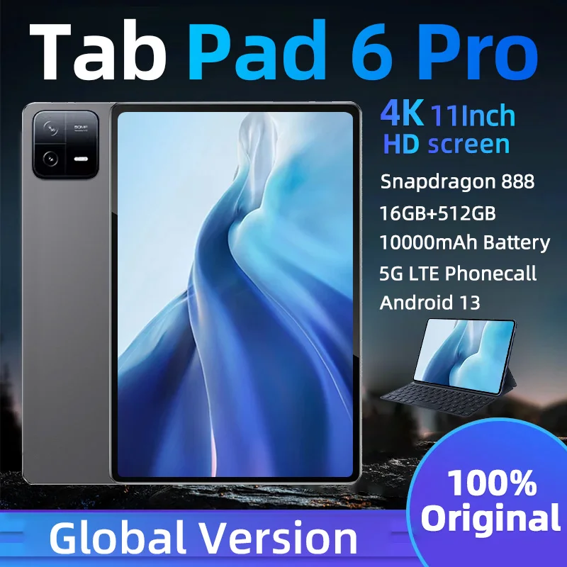 Tableta-Pad-6-Pro-de-10-1-pulgadas-Tablet-con-Android-13-16GB-512GB ...