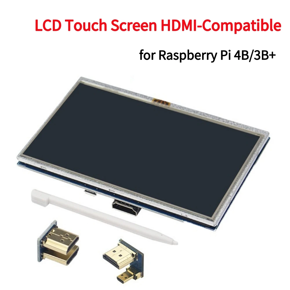 5 polegada lcd tela de toque 800x480 hd hdmi monitor de módulo de ...