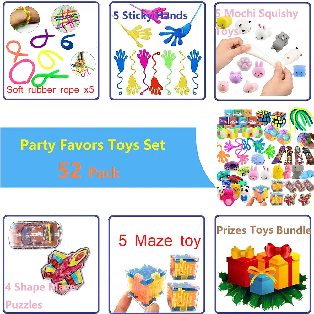 Kids Party Favor Assortment 1000+ Piece Fidget Toy Party Pack - Bulk ...