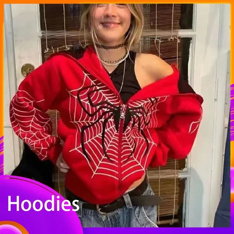 Spider-Man-Hoodie-Anime-Spider-Web-Printing-Cosplay-Zipper-Sweater ...