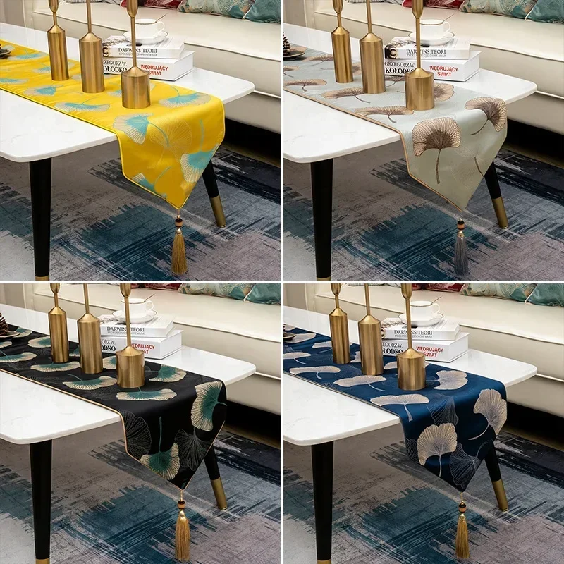 European-Feather-Pattern-Tables-Flag-V-shaped-Patterned-Tassel-Long ...