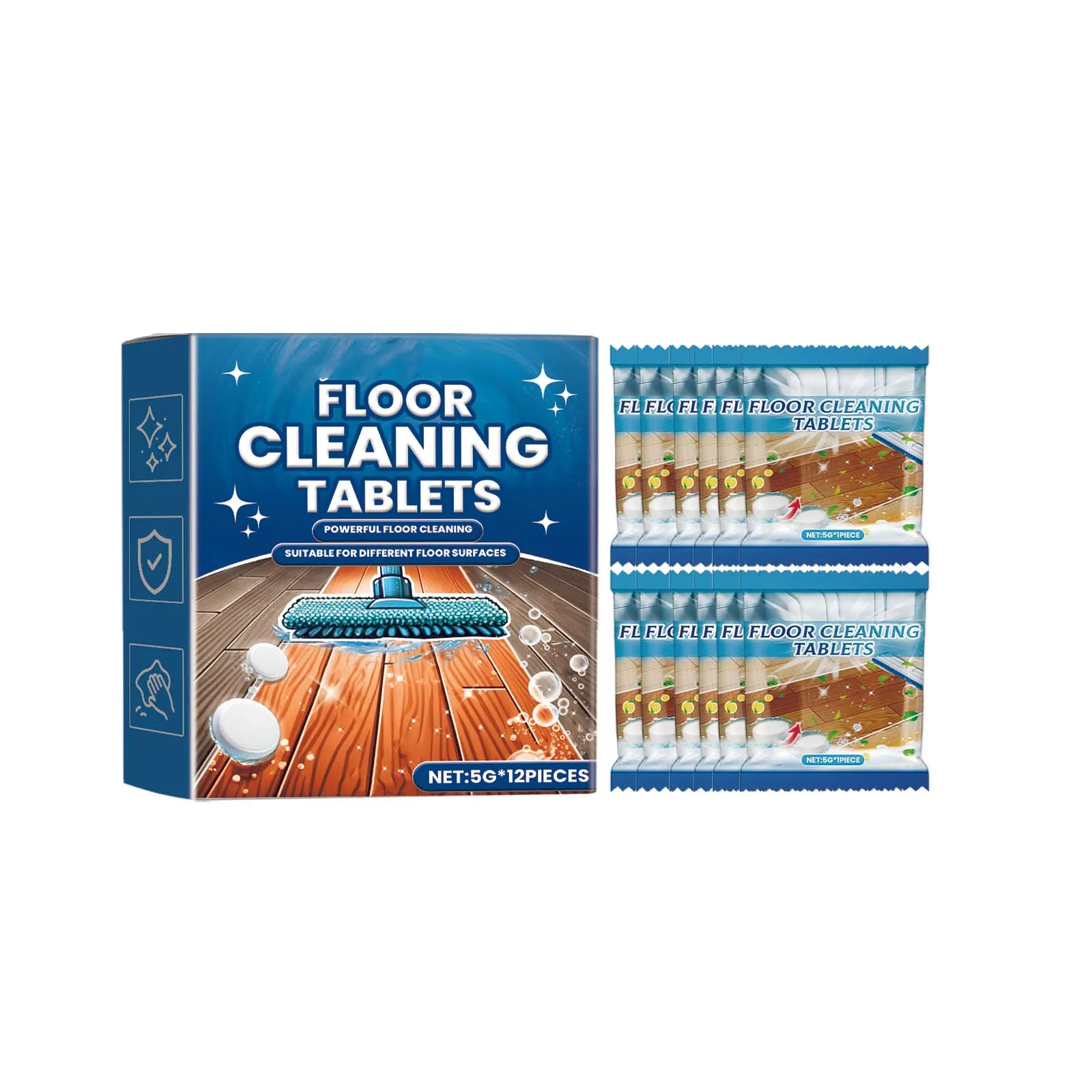 Hard Floor Cleaner Crisp Scent 12 Count Made With Ingredients To Use ...