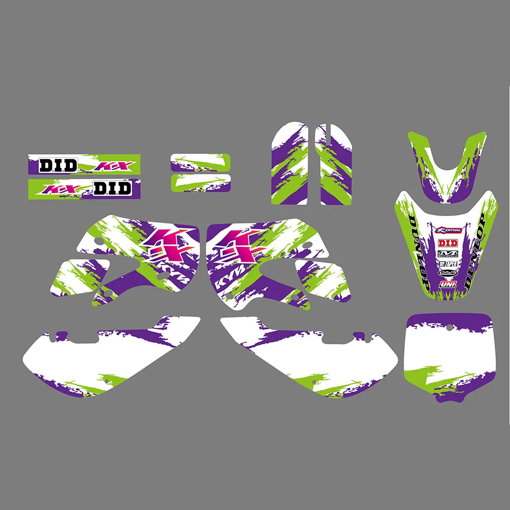 Motocycle Graphics Background Decal Sticker for Kawasaki KX65 KX 65 ...