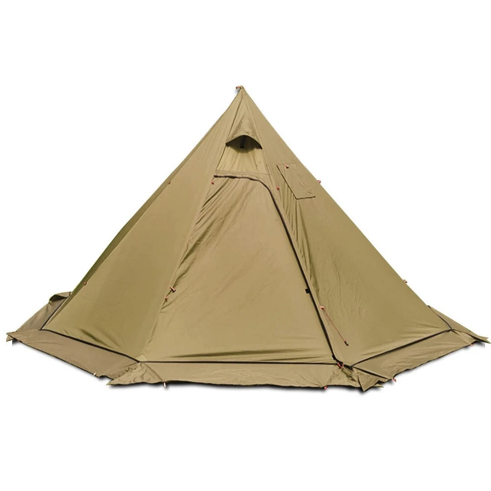 New Large Pyramid Tent Lightweight Camping Teepee Tipi With Stove Jack ...