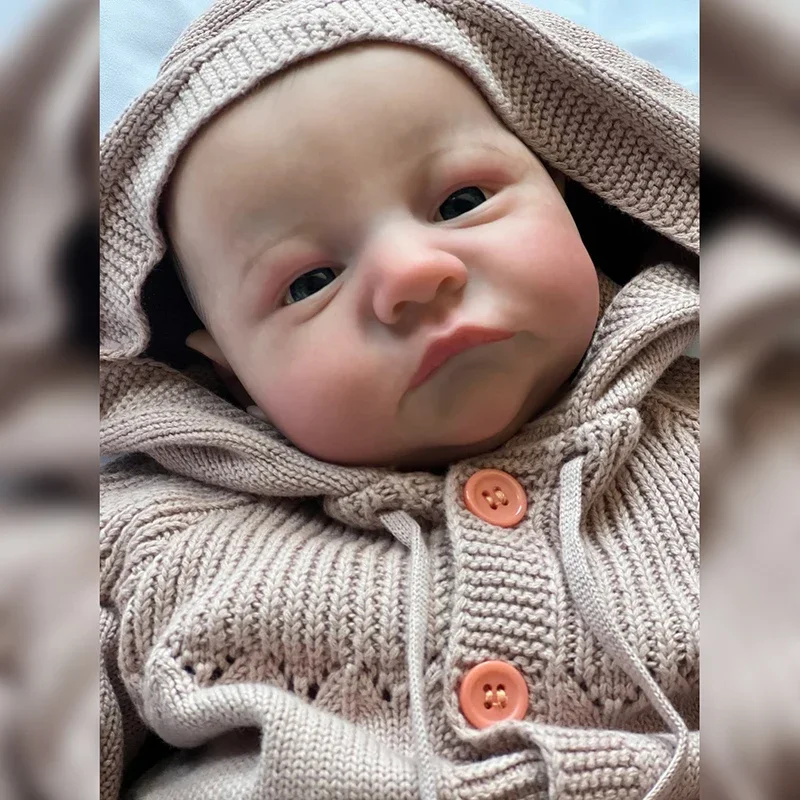 19inch Already Finished Reborn Baby Doll Awake Levi Newborn Baby Size ...