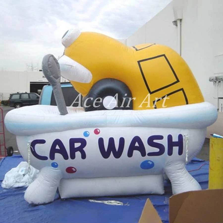 Giant And Cute Inflatable Advertising Replica Inflatable Car Wash Model ...