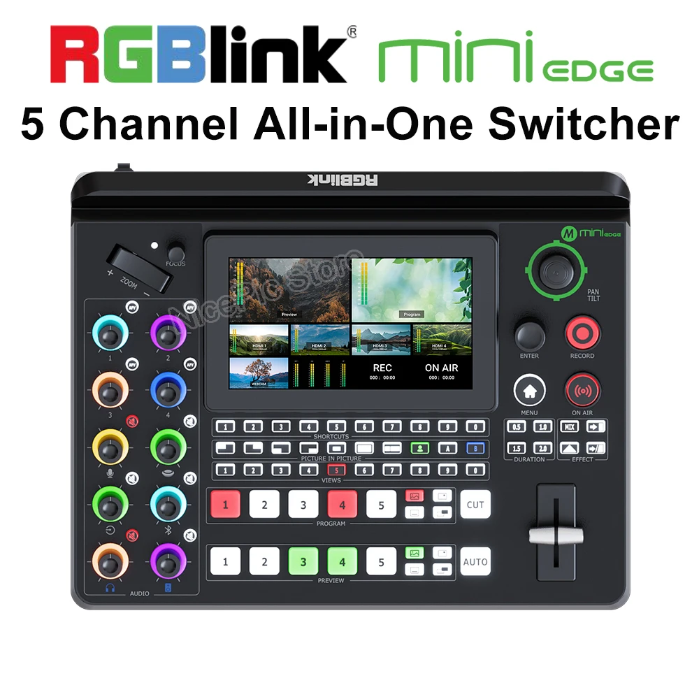 Rgblink-mini-edge-5-Channel-All-in-One-Video-Mixer-Switcher-5-5-inch ...