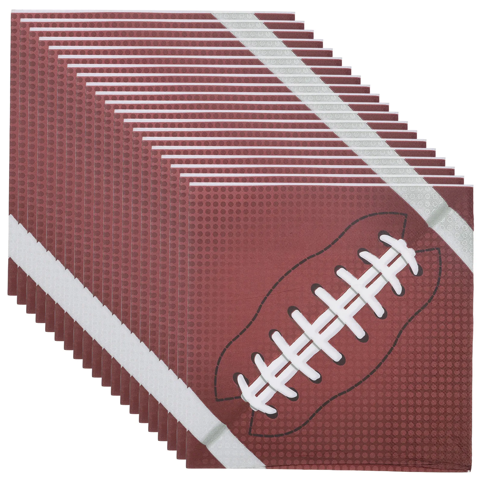 48Pcs Football Napkins Rugby Print Party Paper Luncheon Napkins Sports ...