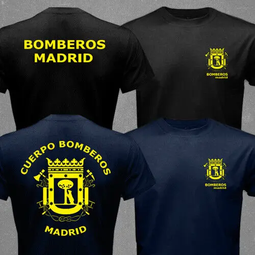 Spain Madrid Firefighter Fire Brigade Cuerpo Bomberos T-shirt Short ...