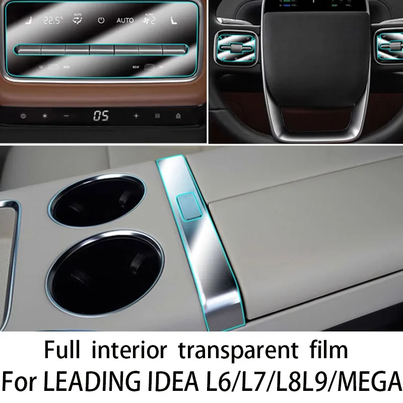 FOR-L6-L7-L8L9-MEGA-Central-Control-Protective-Film-Screen-Protector-Interior-Trim-Gear-Position ...