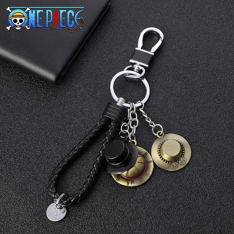 One Piece Anime Luffy Keychain Cartoon Roronoa Zoro Portgas·D· Ace Car ...