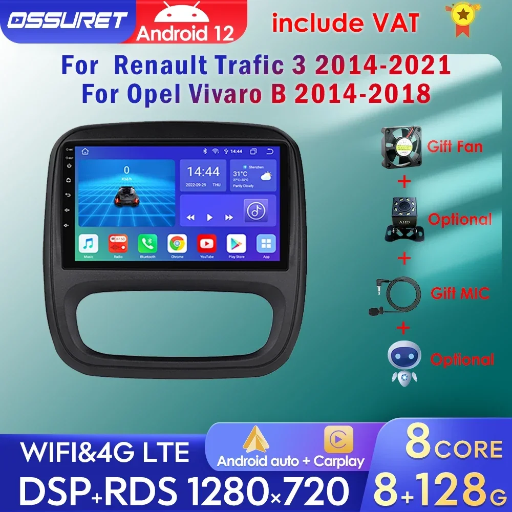 7862-Carplay-Android-Auto-Radio-For-Renault-Trafic-3-2014-2021-For-Opel ...