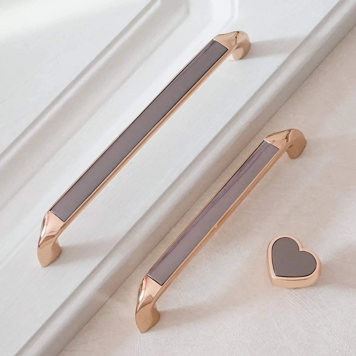 Rosa de ouro & cinza alças para armários e gavetas europeu armário ...