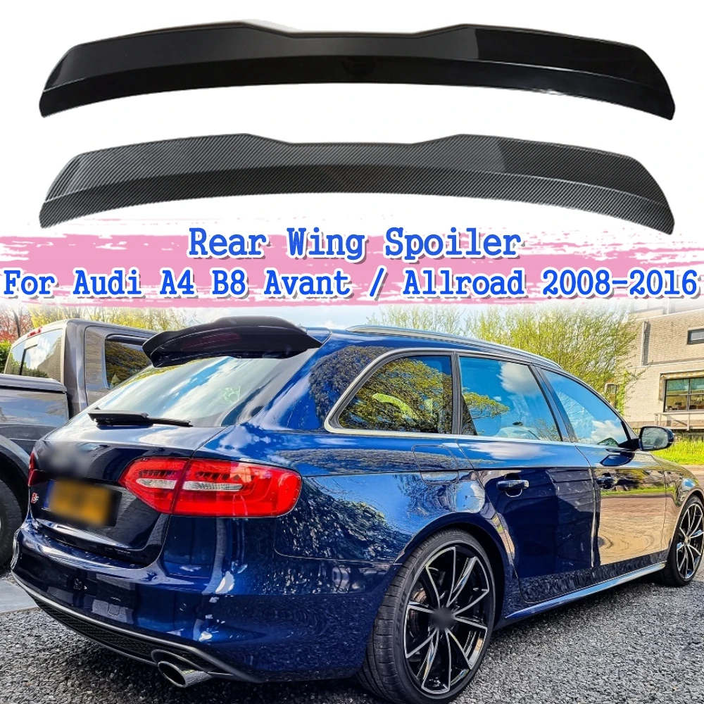 RS4-Roof-Spoiler-for-Audi-A4-B8-Avant-Allroad-2008-2016-ABS-Plastic ...