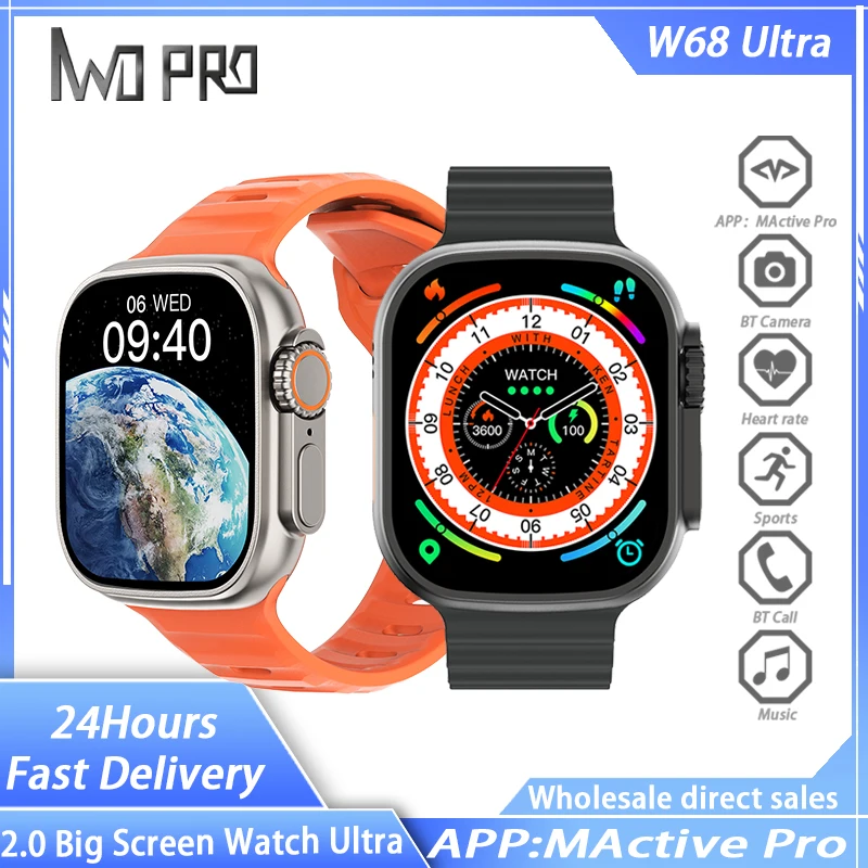 IWO W68 Ultra Man Sports Smart Watch Smartwatch, 2.0 pantalla de gran ...