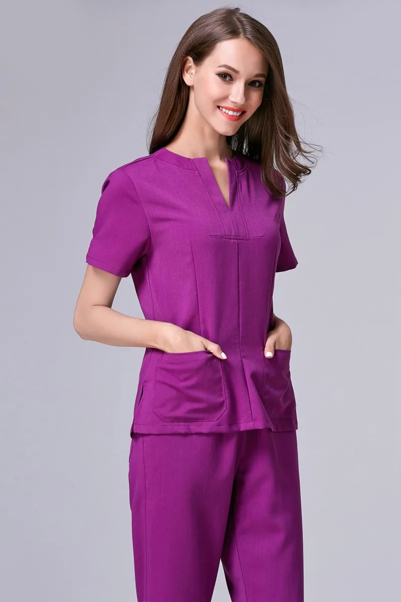 Korea-Style-Fashion-Medical-Scrub-Sets-Short-Sleeve-Nurse-Suits-Doctors ...