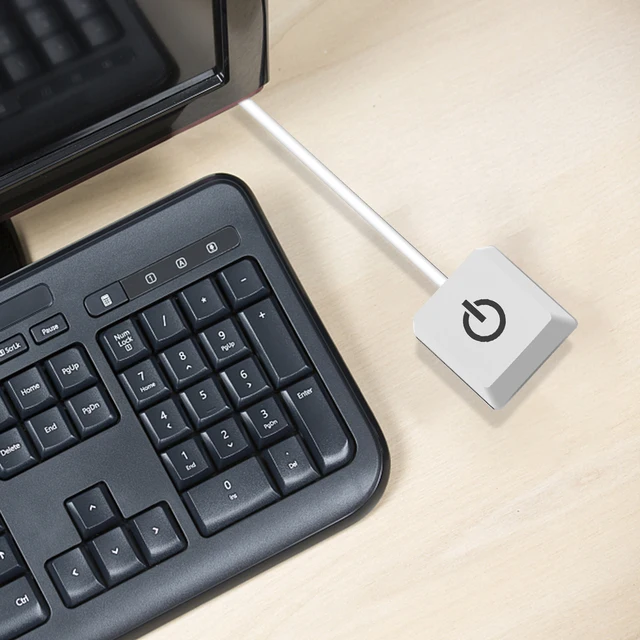 2/4m Colorful Lights PC Motherboard External Start Power On/Off Button ...