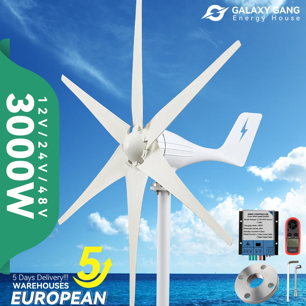 Free-Energy-China-Factory-6-Blades-Windmills-Wind-Turbine-Generator ...