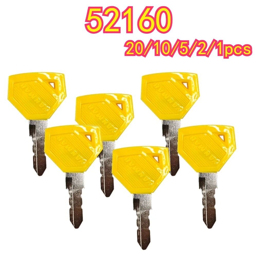 20/10/5/2/1pcs New ignition switch key 52160 Keys For Yanmar Excavator ...
