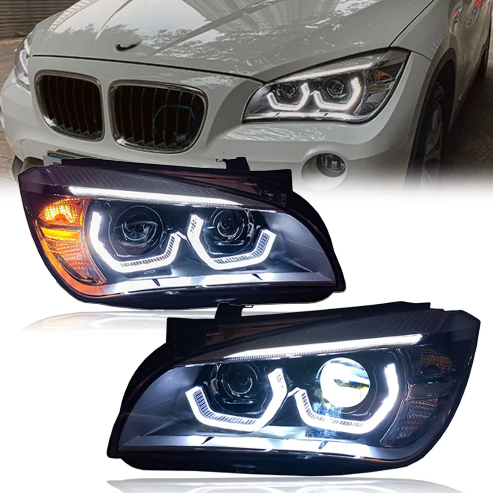 2PCS-Car-LED-Head-Lamp-for-BMW-X1-E84-Headlights-2010-2015-New-Angel ...