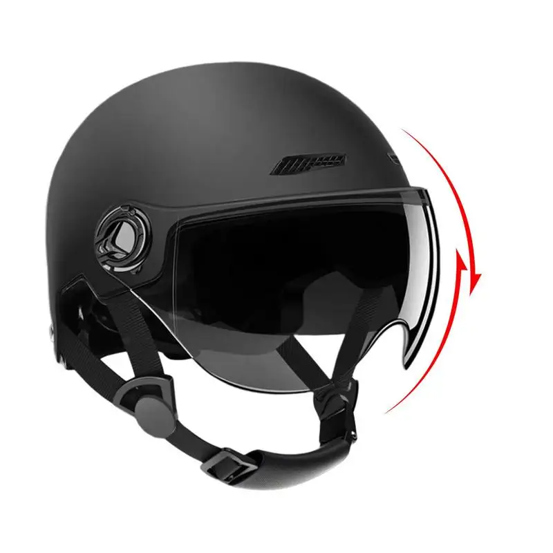 Motorcycle Helmets With Led Lights Moped Helmet Electric Scooter Highly ...