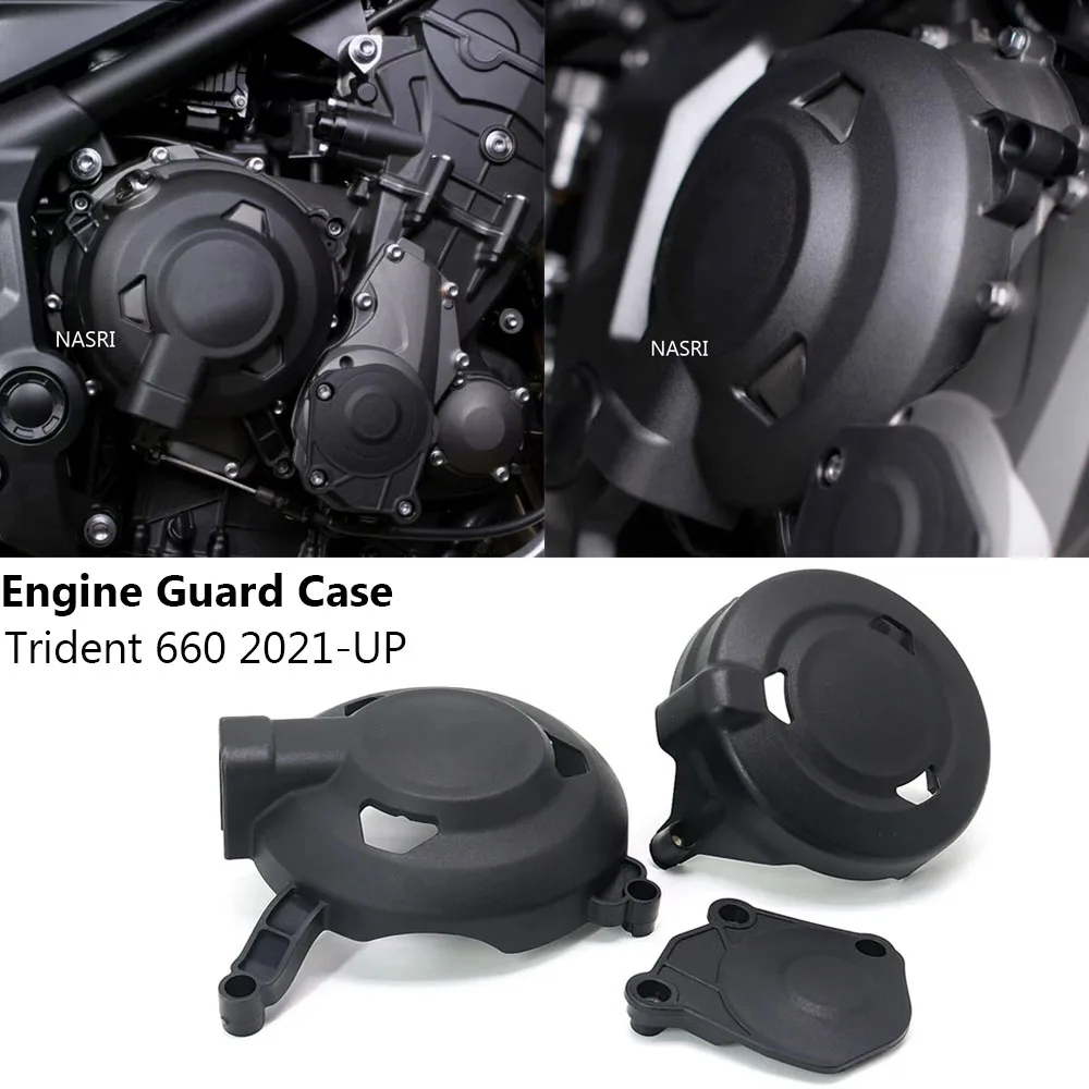 For Trident 660 2021 2022 2023 Black Motorcycles Accessories Engine ...