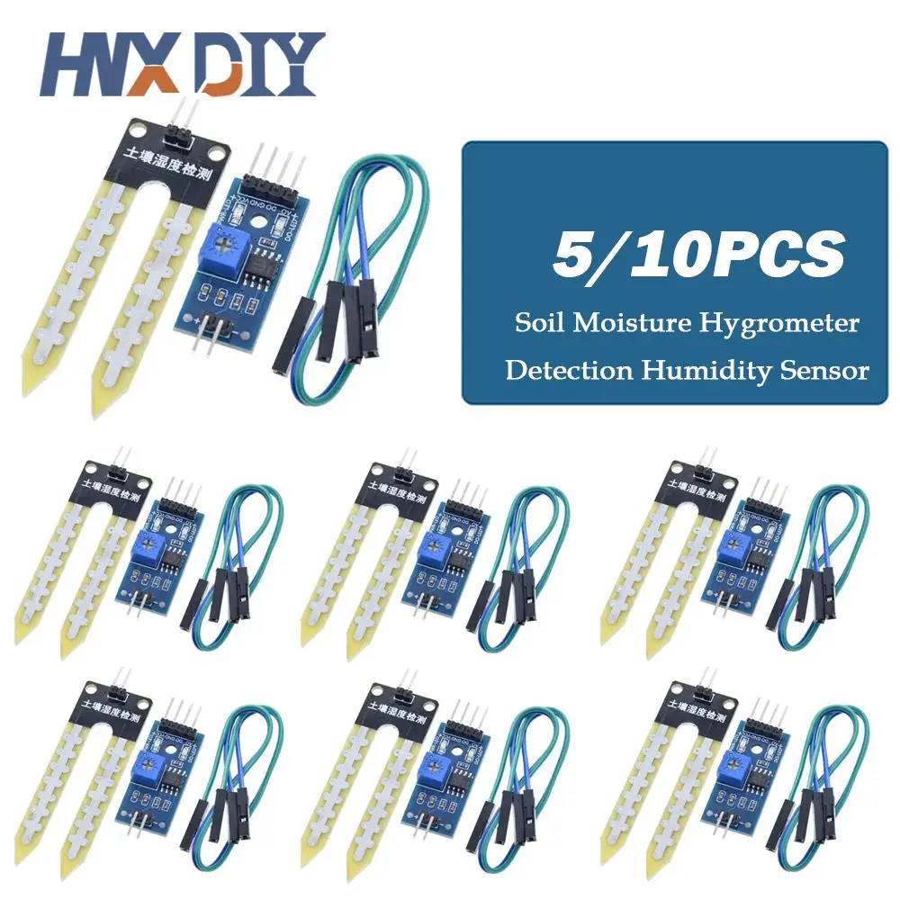 5-10pcs-Soil-Moisture-Hygrometer-Detection-Humidity-Sensor-Module-For ...
