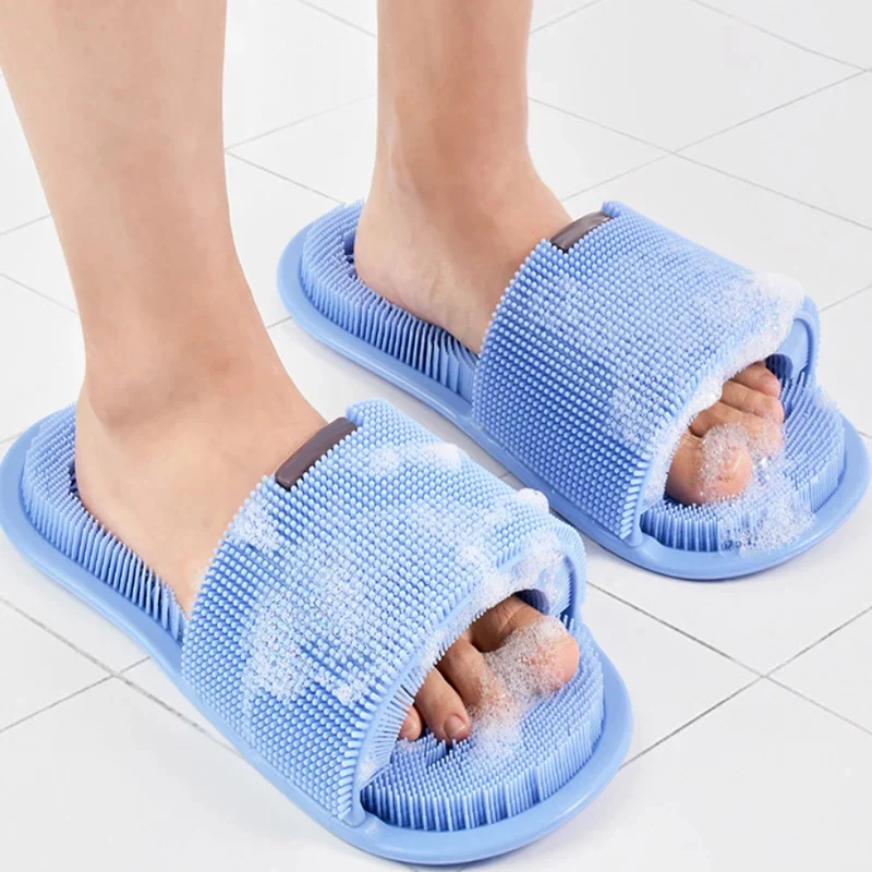 Magic-Foot-Wash-Slippers-All-round-Bristle-Non-slip-Silicone-Foot-Wash ...