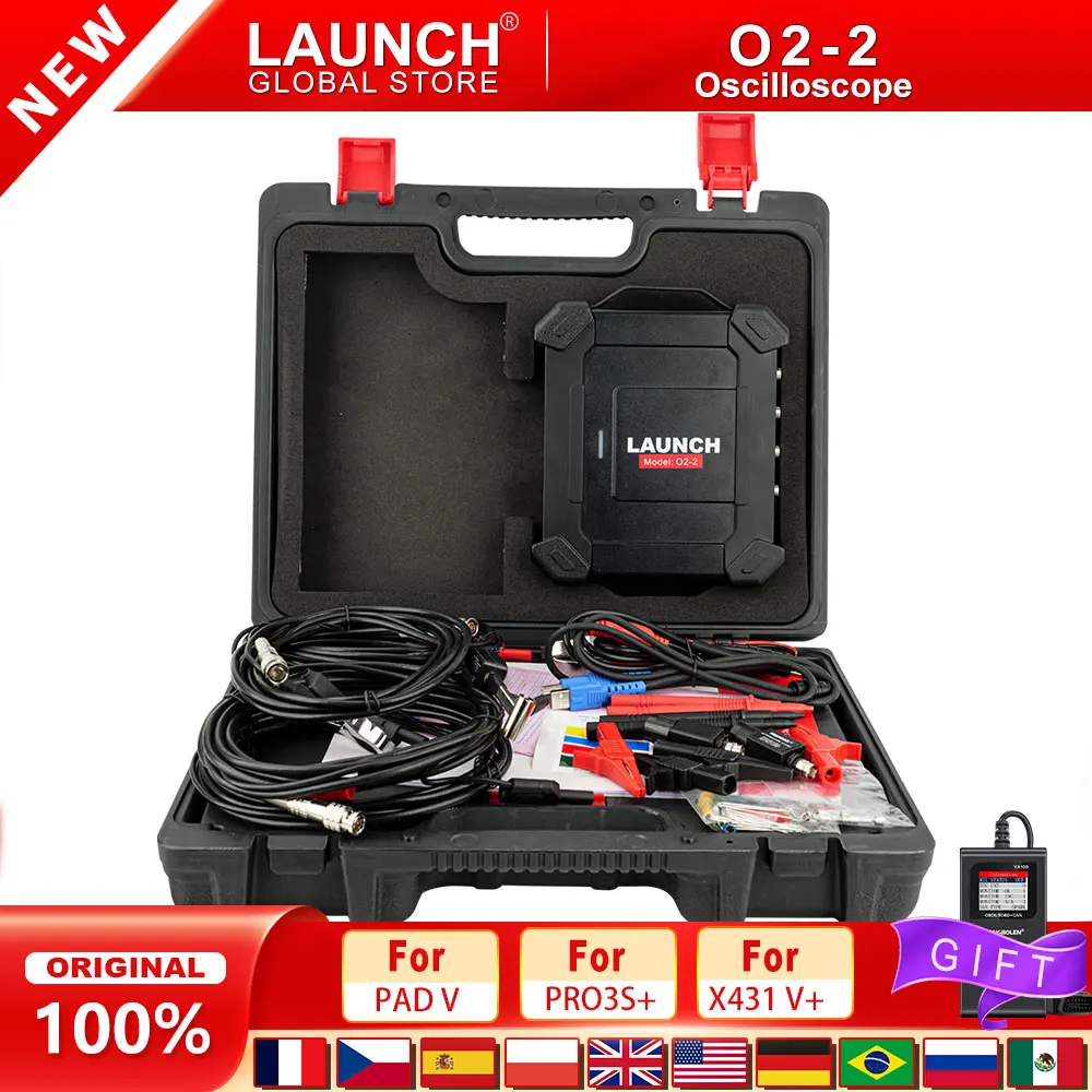 LAUNCH X431 O2-2 Scope Box Automotive Oscilloscope Tool 4 Channels ...
