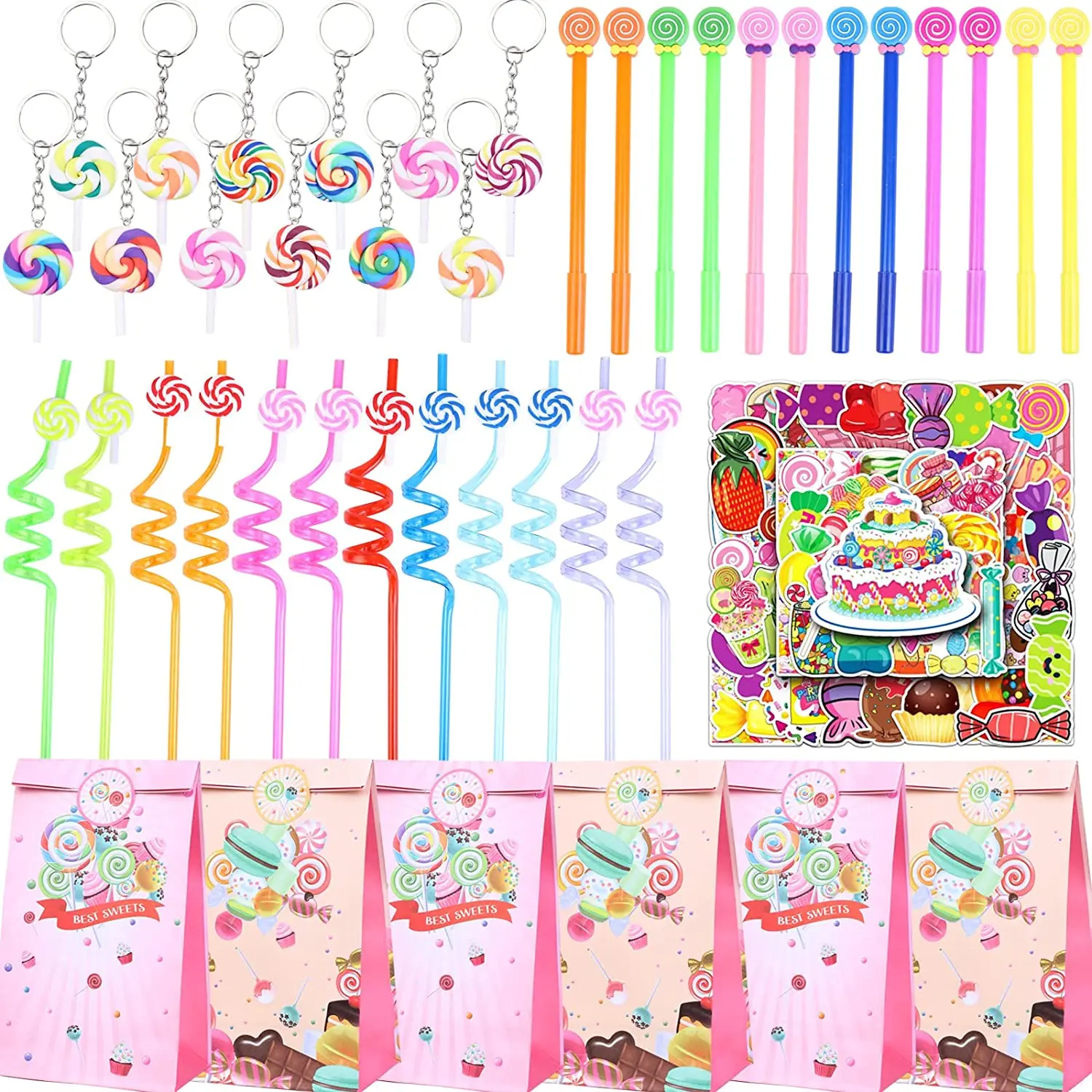 Candyland-Party-Favors-with-Sweets-Goodie-Treat-Bags-Lopllipops ...