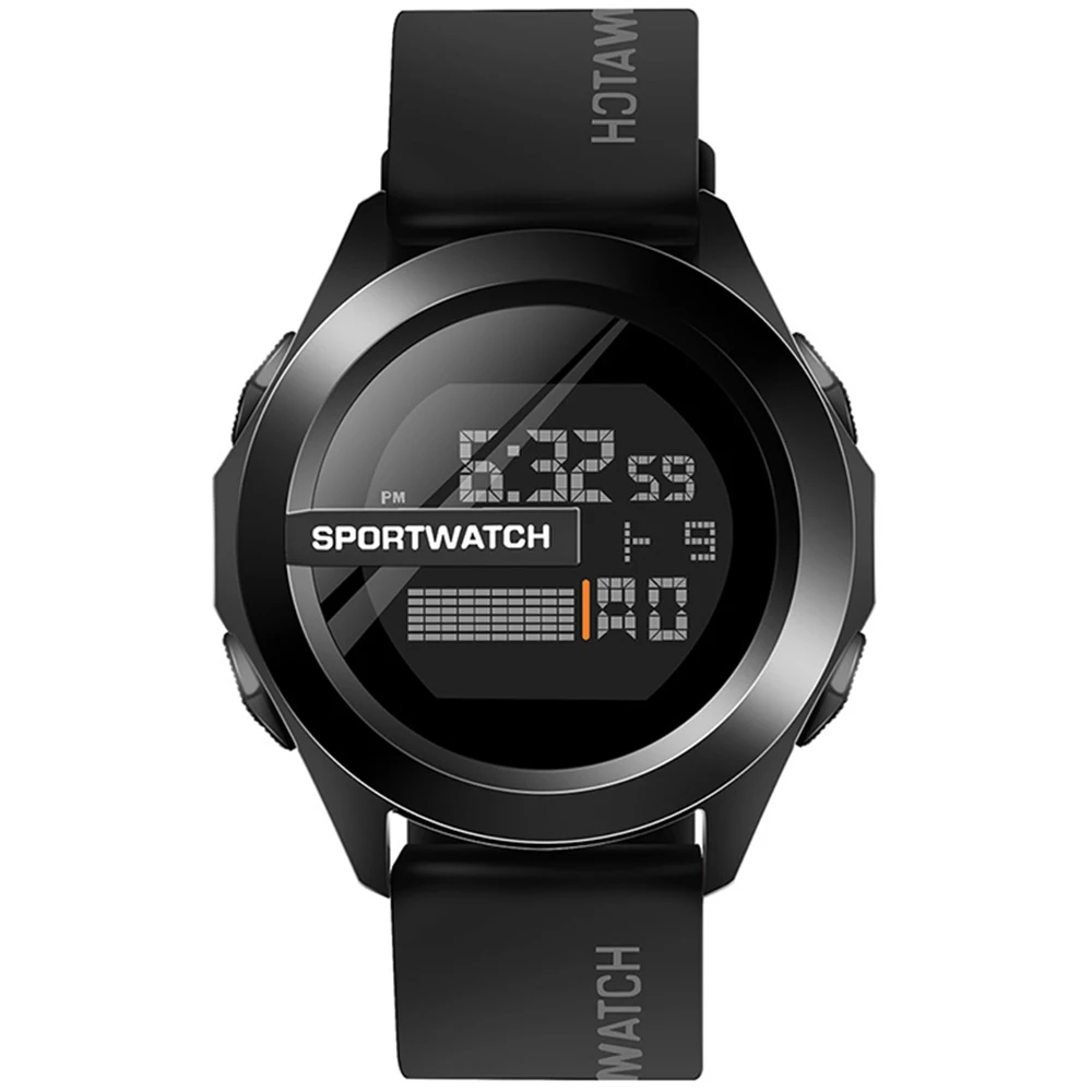 Men's Sports Watches Alarm Clock Multifunction Men LED Digital Watch ...